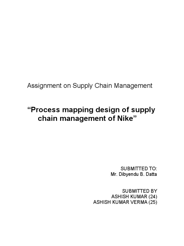 Process Mapping Design of Supply Chain Management of Nike | Download ...