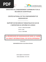 Historique du CNTEMAD à Madagascar | PDF | Enseignement | Madagascar