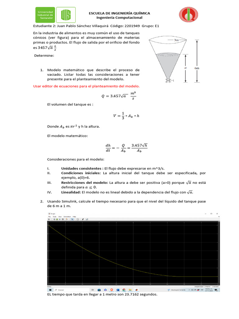 Actividad Final (Parte 1 Simulink) | PDF | Presión | Física Aplicada e Interdisciplinaria