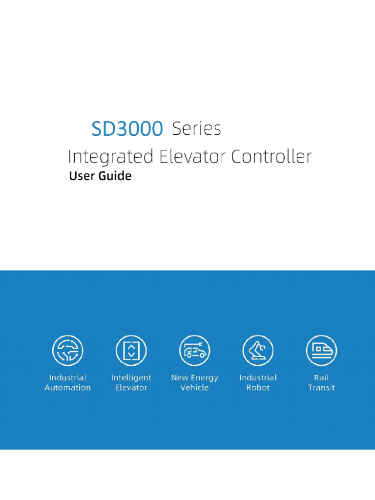 SD3000 Manual | PDF | Elevator | Feedback