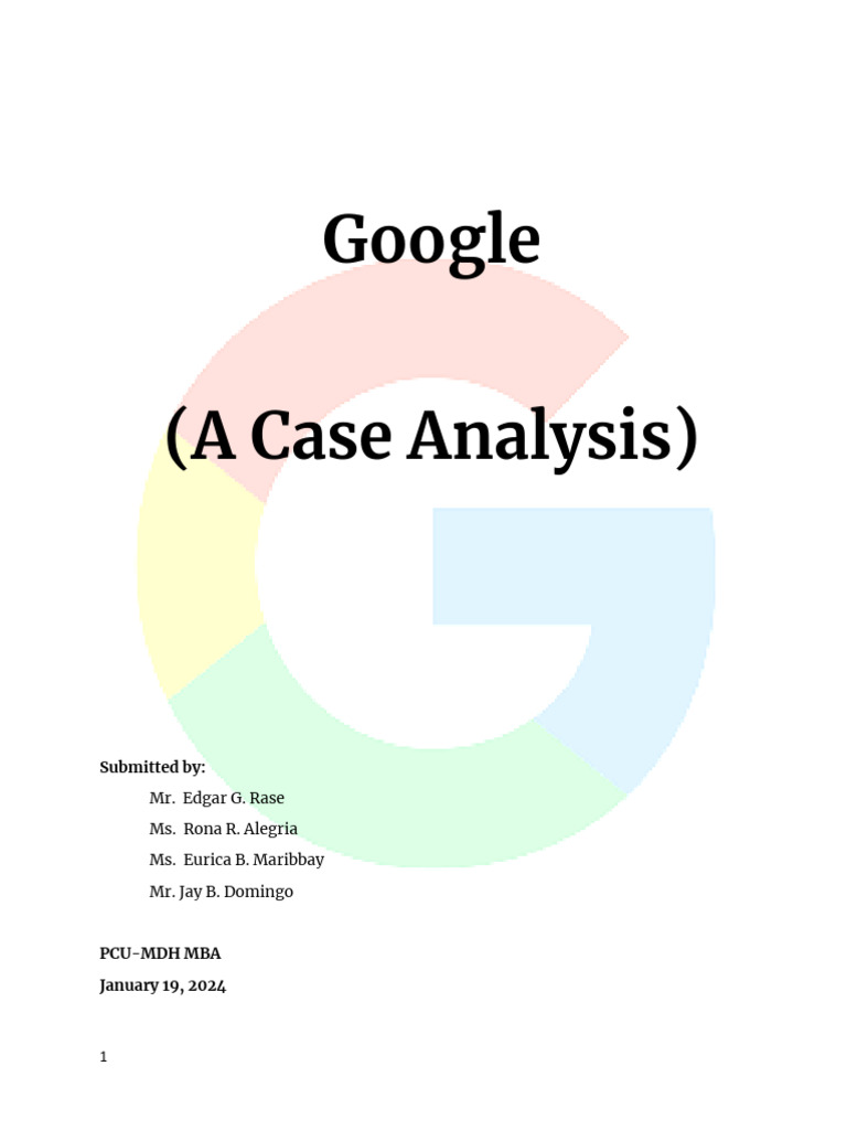Google LLC Case Analysis Overview | PDF | Computer Security | Security