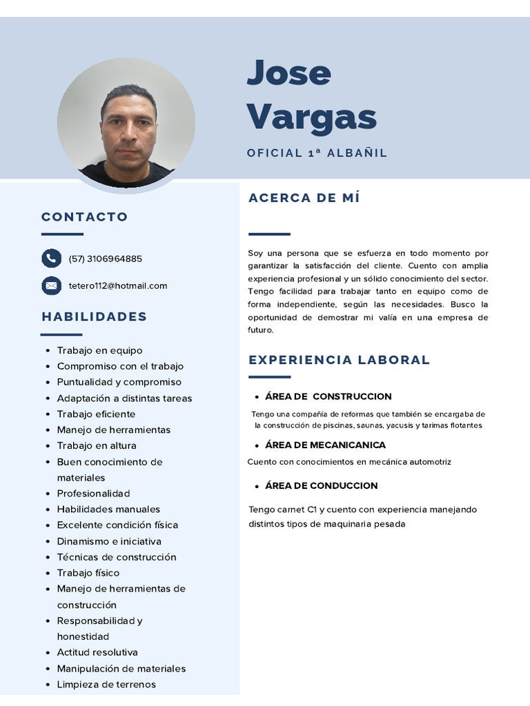 CV Jose Leonardo Vargas Velasquez | PDF