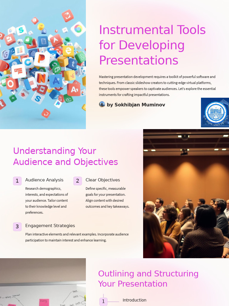 Instrumental Tools For Developing Presentations | PDF | Human ...