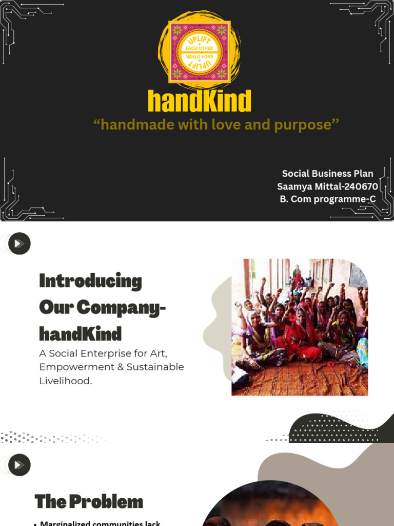 Empowering Artisans through handKind | PDF | Business Economics | Economies