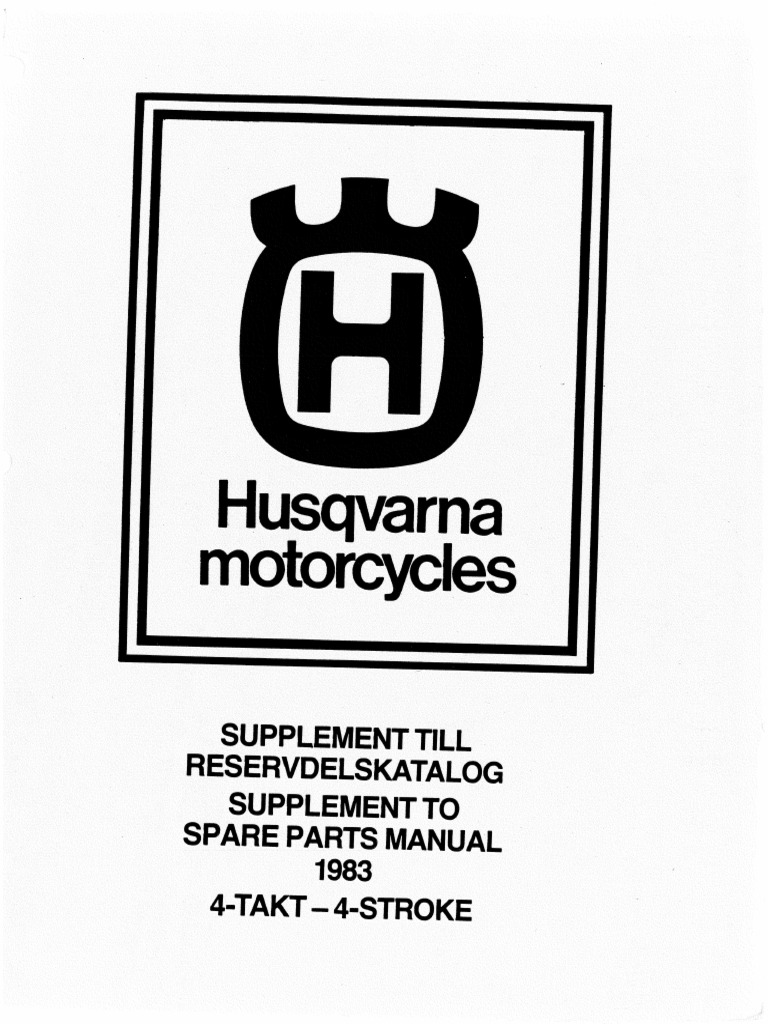 Hva 1983 - 4 Stroke - Parts List | PDF