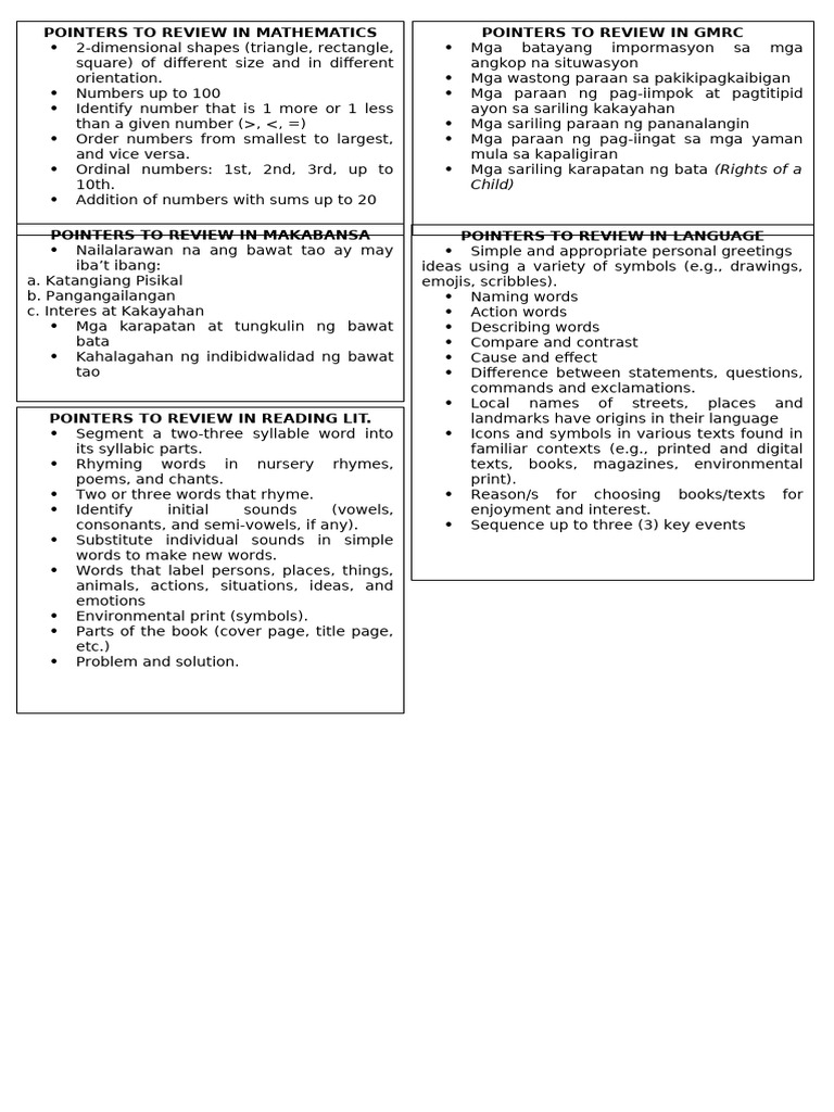 Pointers To Review Q1 | PDF | Geometric Objects | Euclidean Plane Geometry
