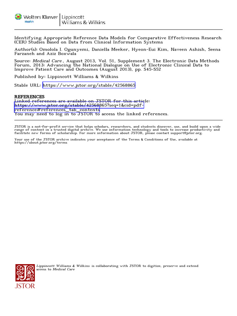 Ogunyemi IdentifyingAppropriateReference 2013 | PDF | Databases | Metadata