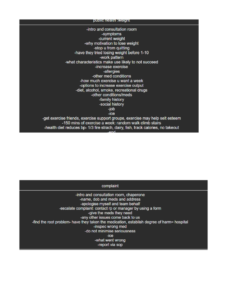 Osce Pharmacy Scenarios | PDF