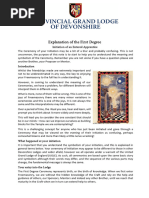 The Ceremony of Initiation or First Degree: A Quickstart Guide | PDF ...