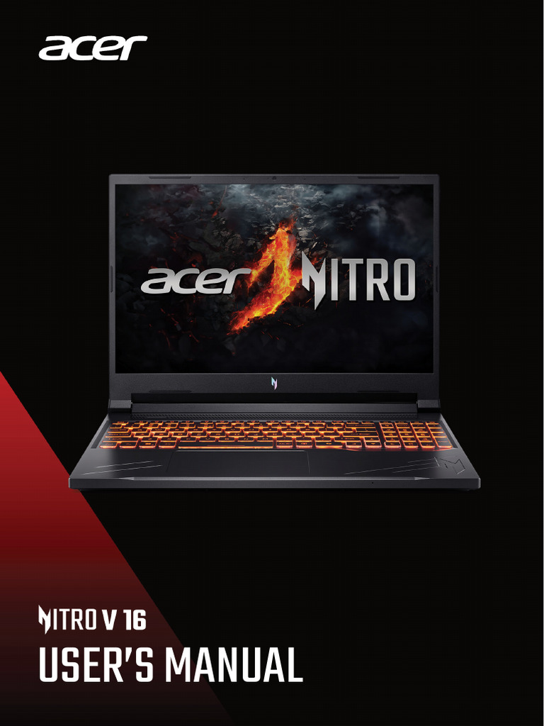 Acer Nitro V16 User Manual | PDF | Usb | Bluetooth