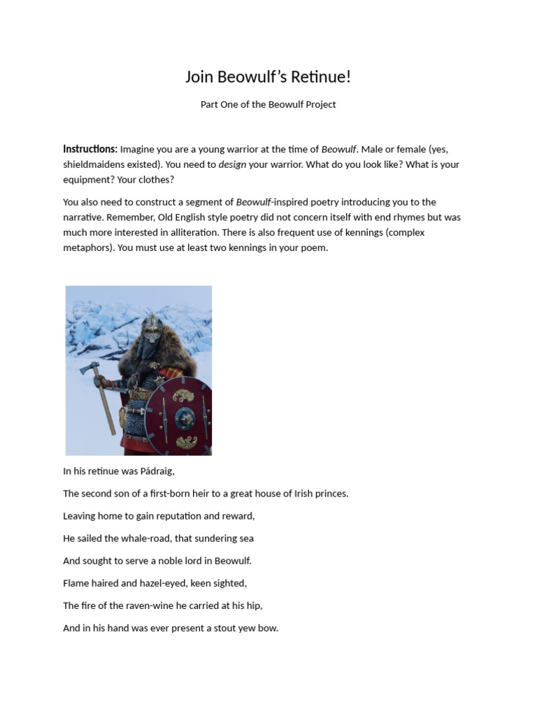 Beowulf Project Part 1 | PDF