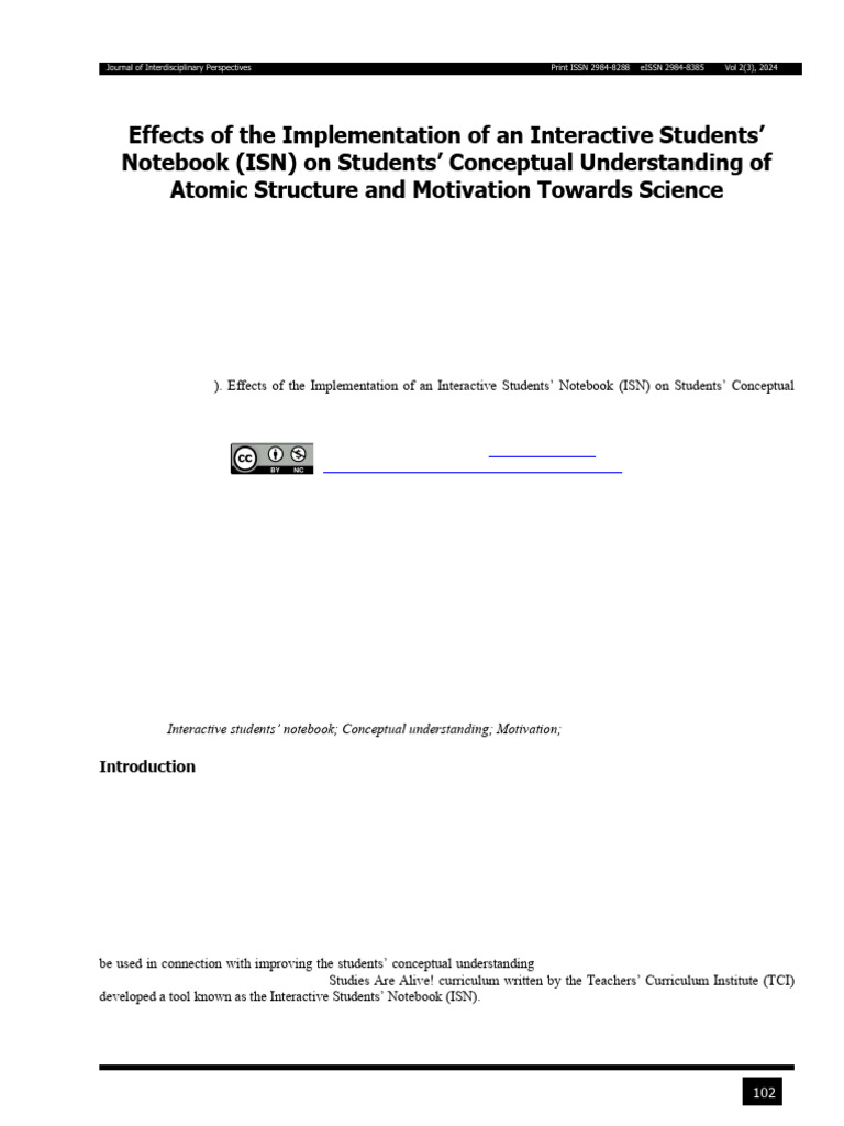 9 - Effects of The Implementation of An Interactive Students' Notebook ...
