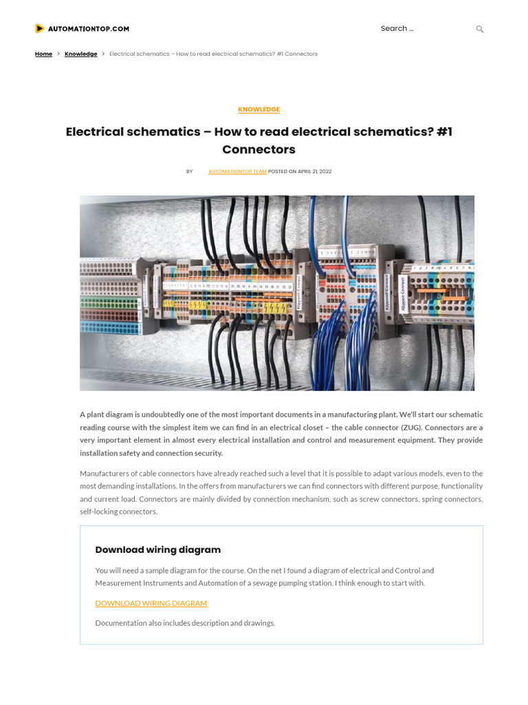 Electrical Schematics - How to Read Electrical Schematics_ #1 ...