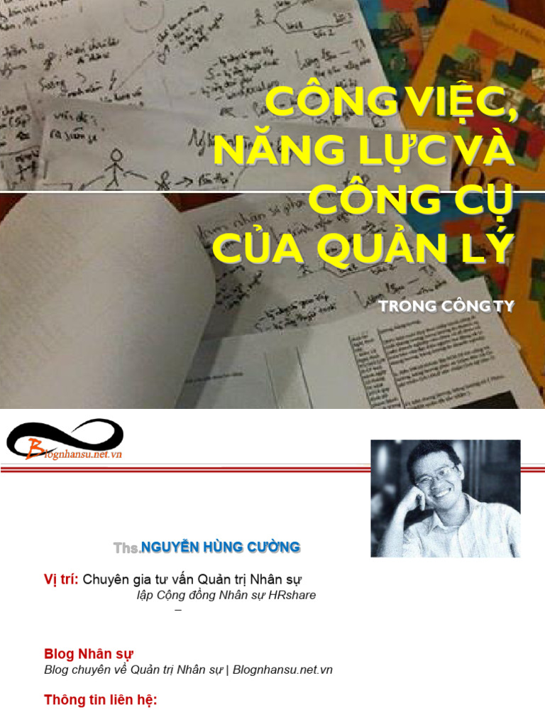 Cong Viec, Nang Luc Va Cong Cu Quan Ly - Hung Cuong v10 | PDF