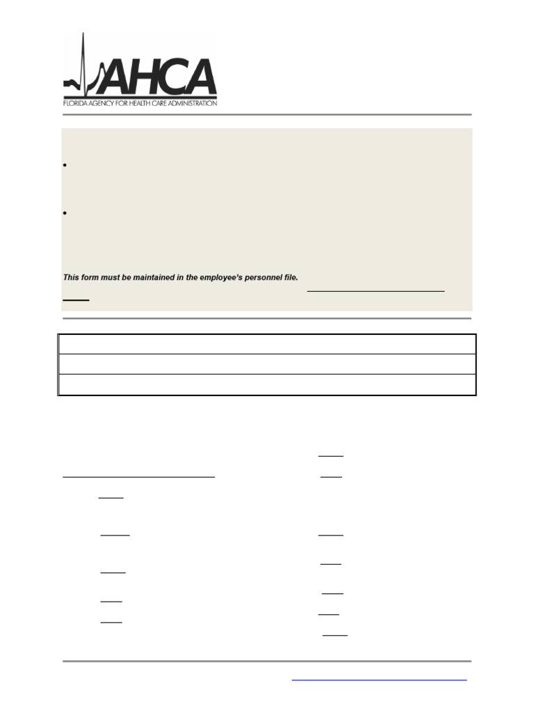 AHCA Affidavit of Compliance Form 3100-0008 | PDF | Manslaughter | Fraud