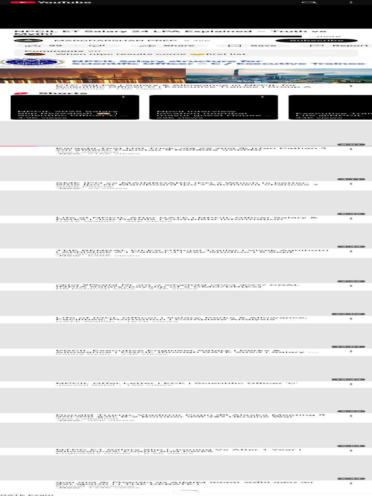 NPCIL ET Salary 24 LPA Explained – Truth vs Myth! - YouTube | PDF