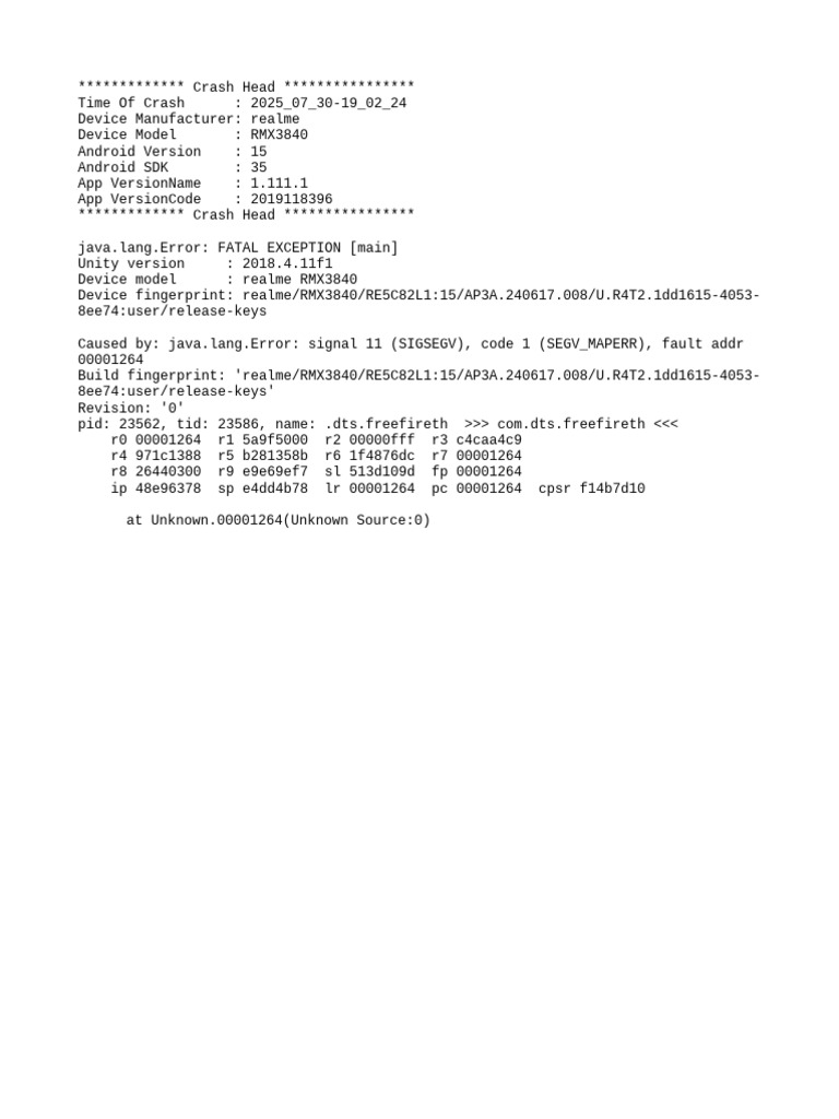 Mod Menu Crash 2025 07 30-19 02 24 | PDF