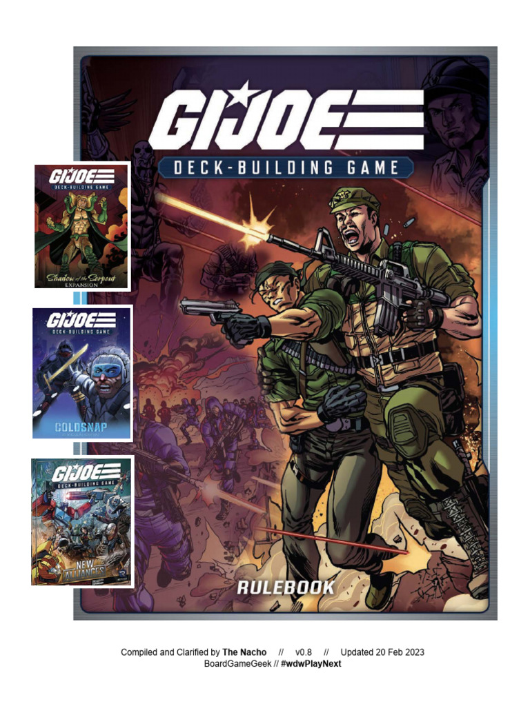 GI Joe Deck Building Game Rules Guide | PDF | G.I. Joe
