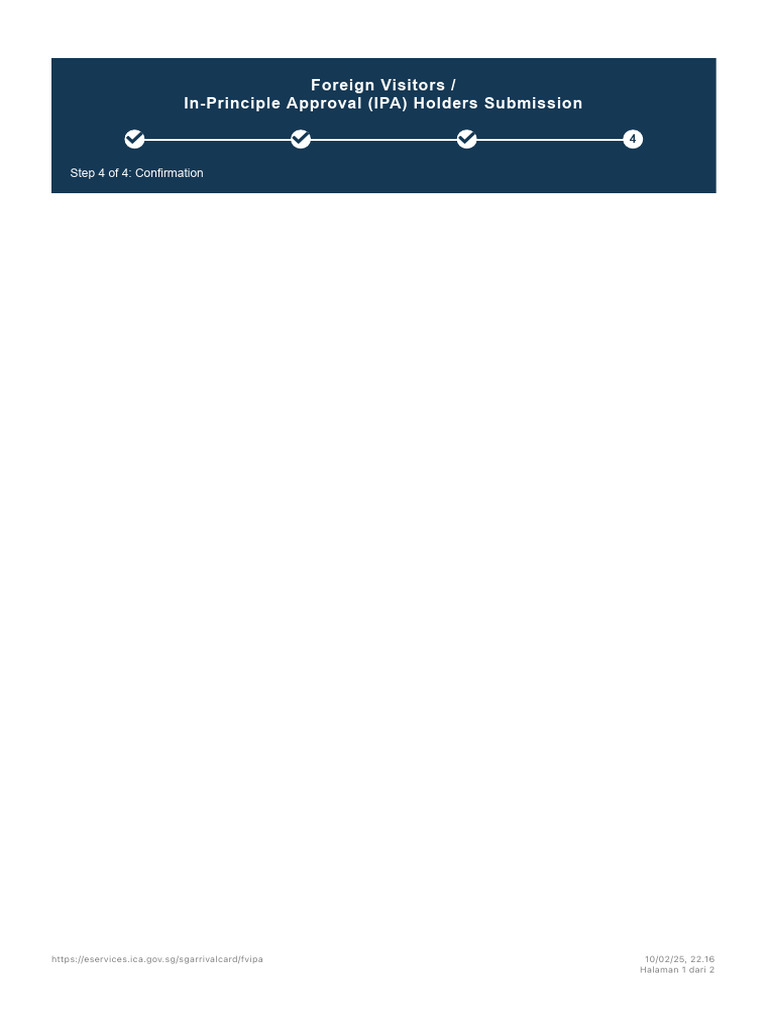 ICA - SG Arrival Card | PDF