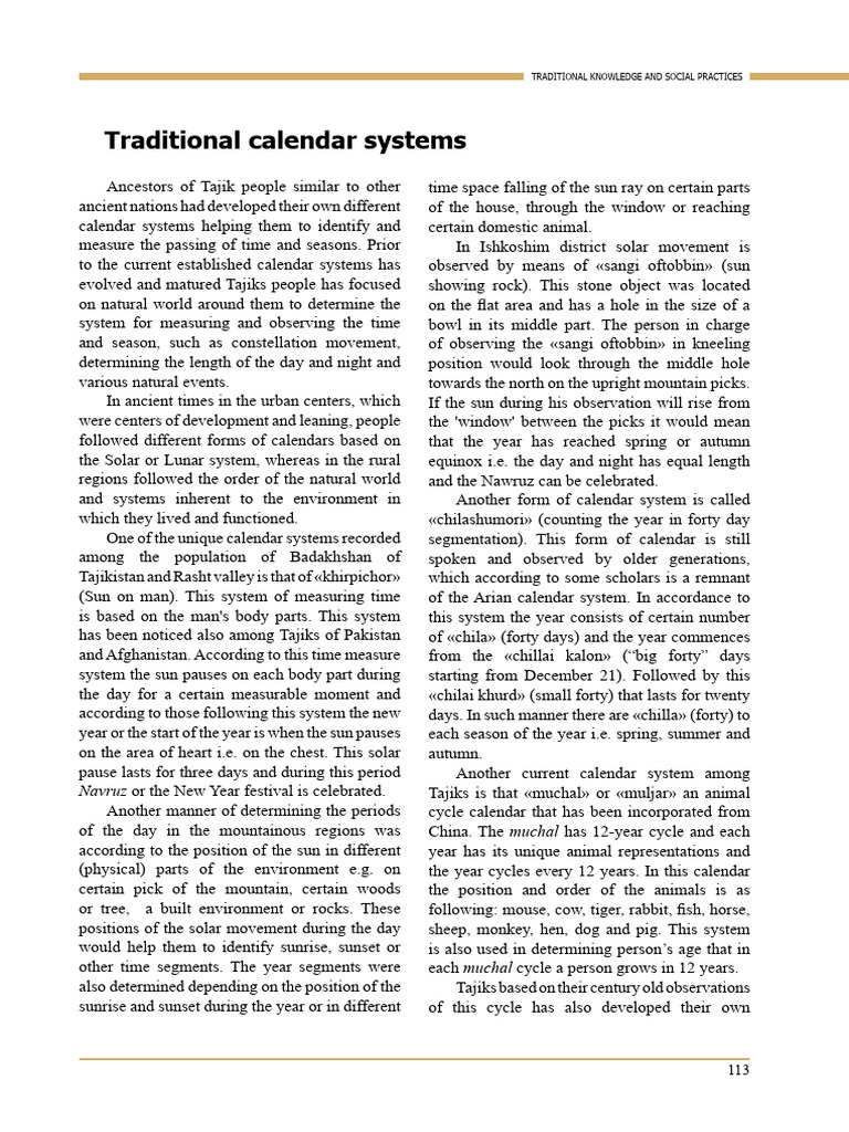 Traditional Calendar Systems | PDF | Calendar | Sun
