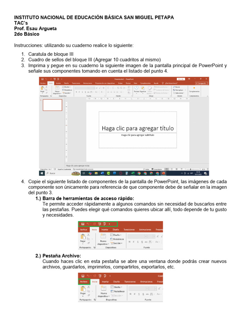2do B-Sico TAC-s - Prof. Esau Argueta | PDF