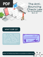 Bouncing Checks Law: Key Elements | PDF | Cheque | Justice
