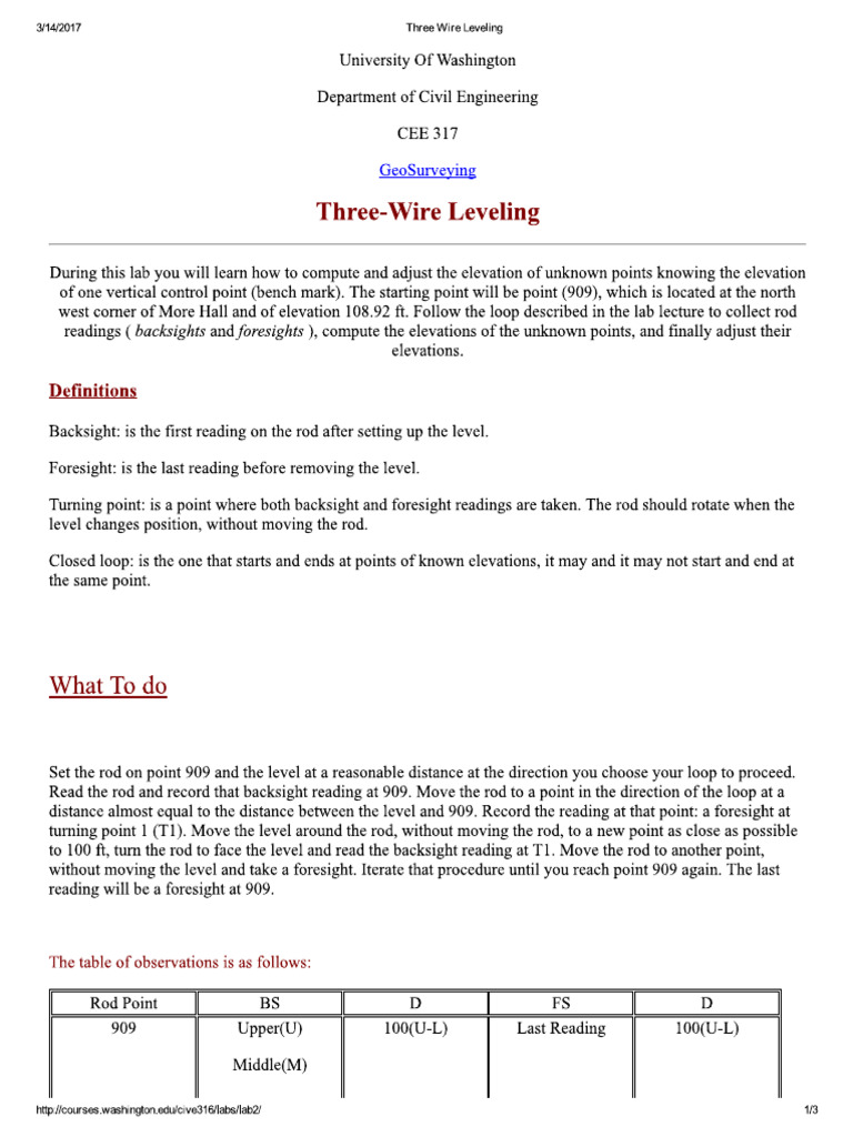 Leveling | PDF