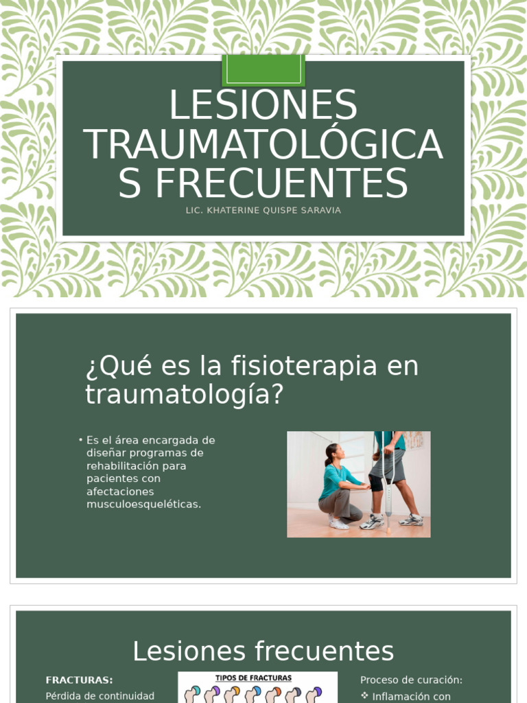 Lesiones Traumatológicas Comunes | PDF | Tendón | Hueso
