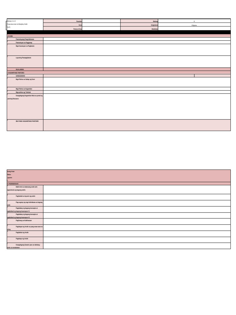 Dlp Template.doc | PDF