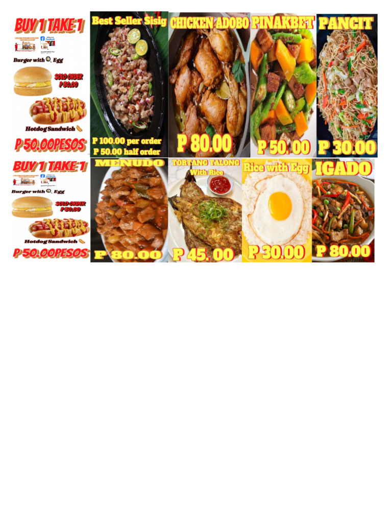 food menu | PDF
