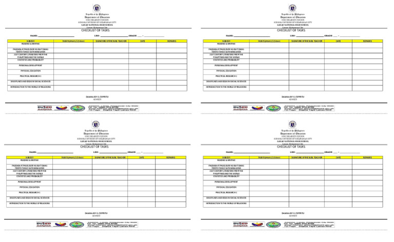 SCHOOL Clearance EXAMPLE | PDF