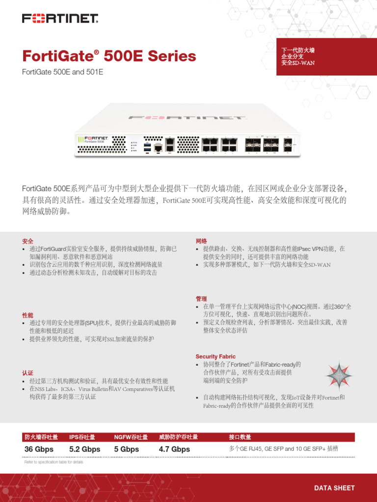 FortiGate 500E CN | PDF