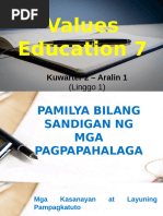 Values Education 7 (Q2 - Aralin 2, Linggo 2) | PDF