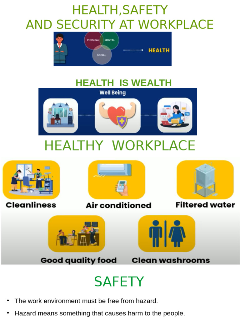 Workplace Health, Safety, and Security Guide | PDF | Hazards ...