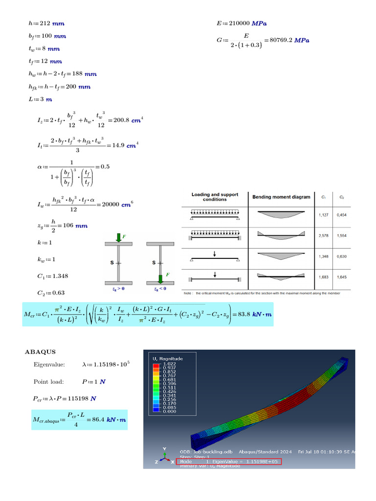 Structural Analysis Calculations | PDF