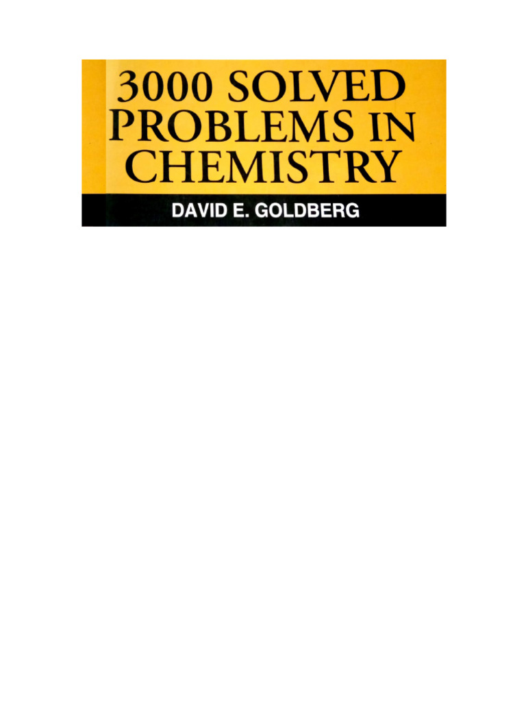 (Schaum 'S) David E Goldberg - 3000 Solved Problems in Chemistry (Part ...