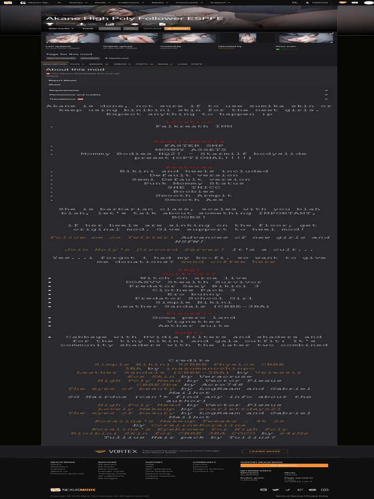 Akane High Poly Follower ESPFE at Skyrim Special Edition Nexus - Mods ...