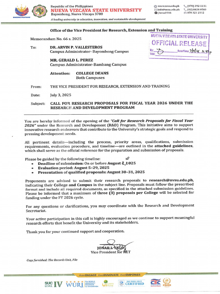 Call For Proposals 2026 | PDF