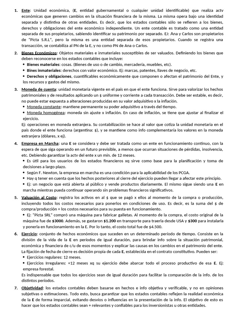 PCGA | PDF | Estado financiero | Contabilidad