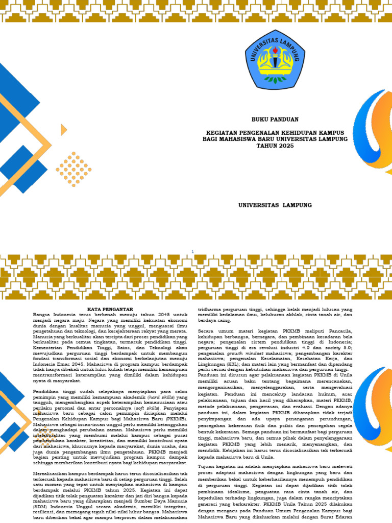 Panduan PKKMB 2025 - Fix | PDF