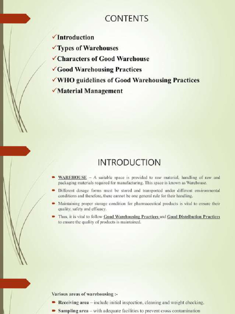 Ware House and Material Management | PDF