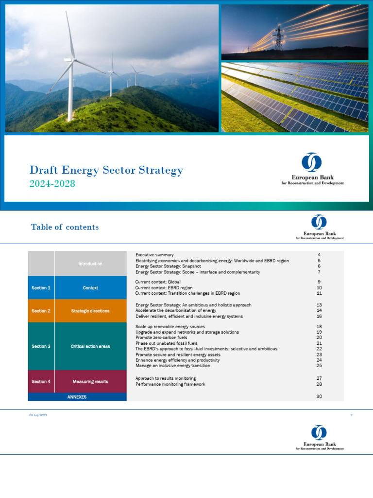 Draft Energy Sector Strategy | PDF | Climate Change Mitigation ...