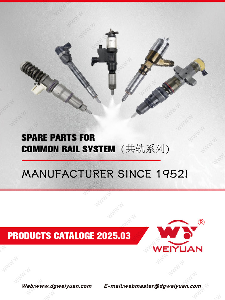 2025 Spare Parts Catalog for Common Rail | PDF | Valve | Fuel Injection
