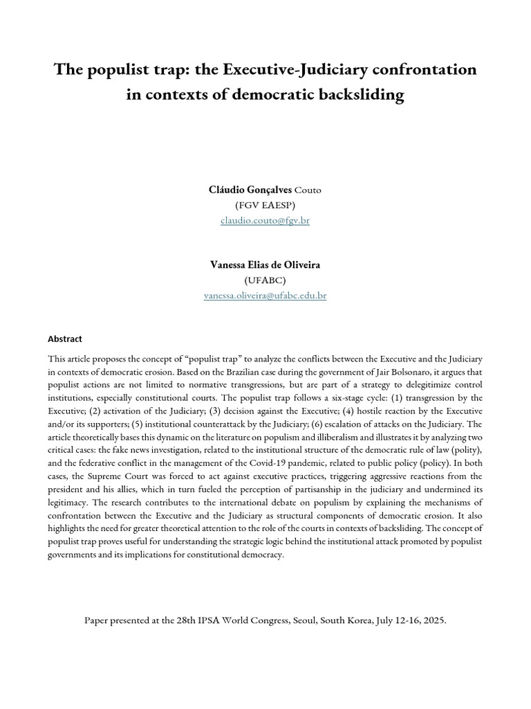 The populist trap | PDF | Populism | Democracy