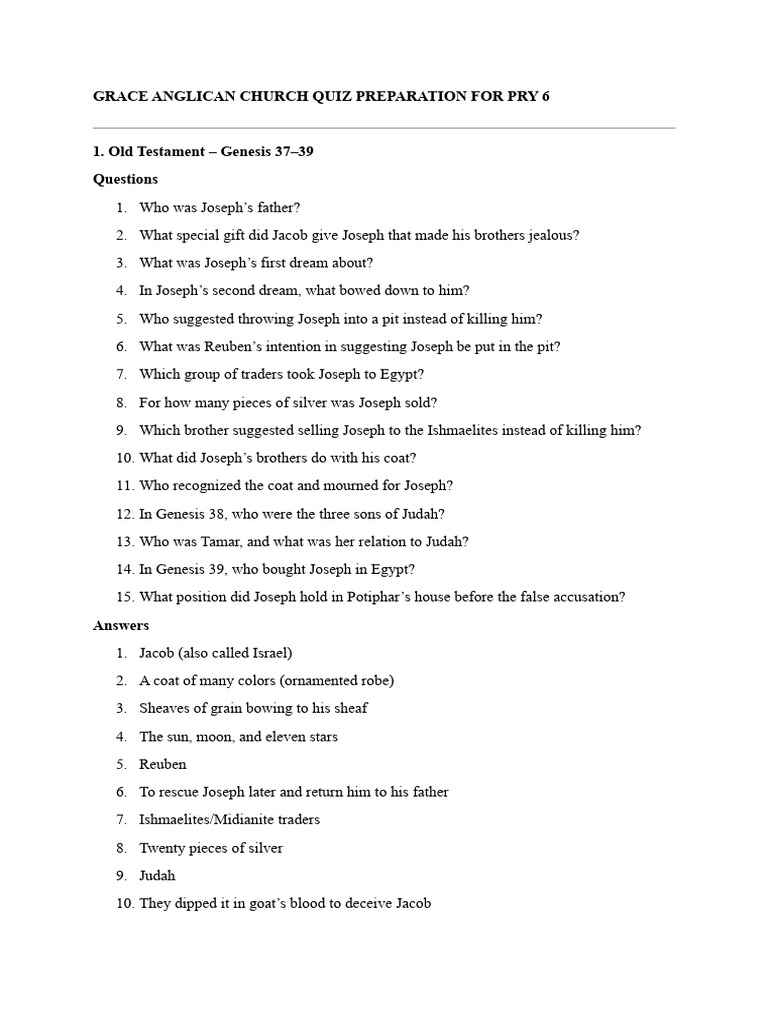 Anglican Quiz Preparation for 2025 | PDF | Church Of England | Eucharist