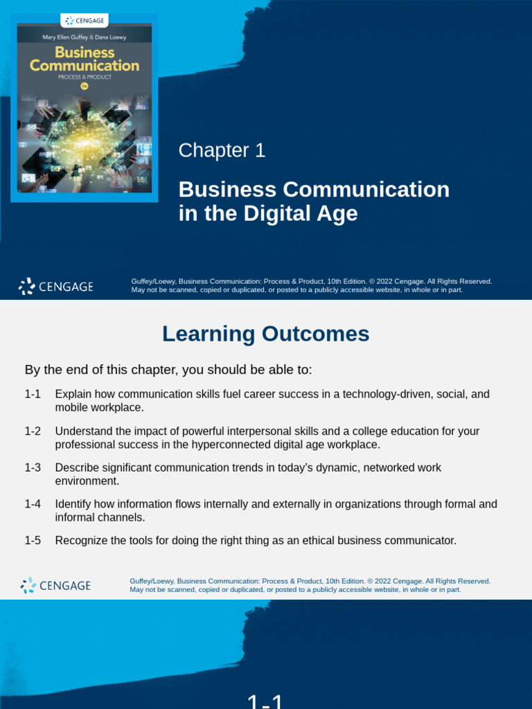 Guffey BCPP 10e Ch01 PowerPoint Final | PDF | Communication | Skill