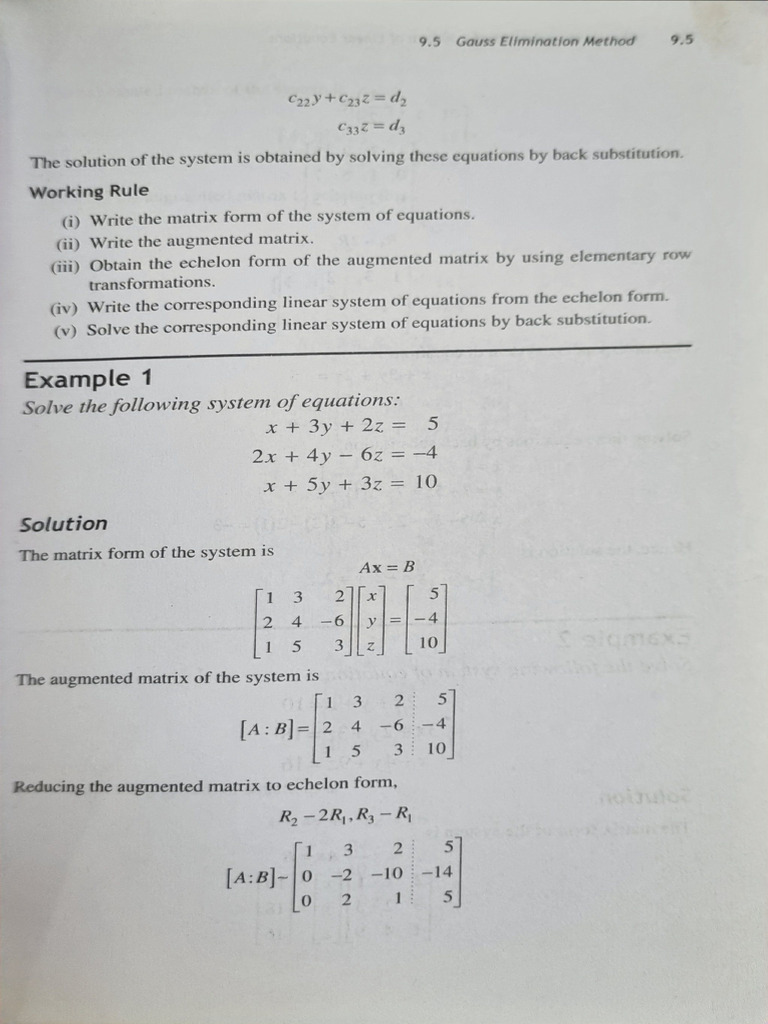 3.1 Echelon Numericals | PDF