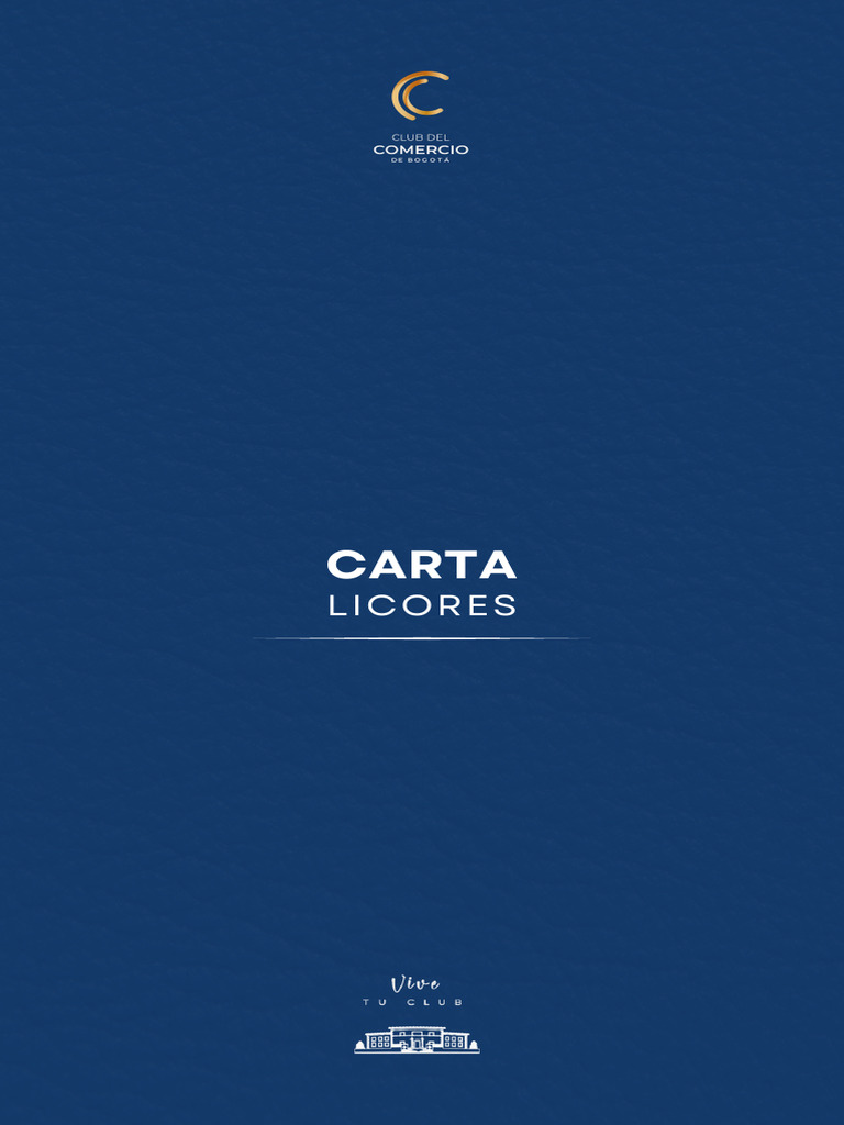 Carta Licores | PDF | Bebidas alcohólicas | Vino