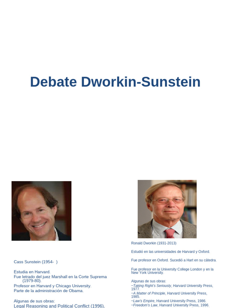 Debate Dworkin-Sunstein | PDF | Justicia | Crimen y violencia