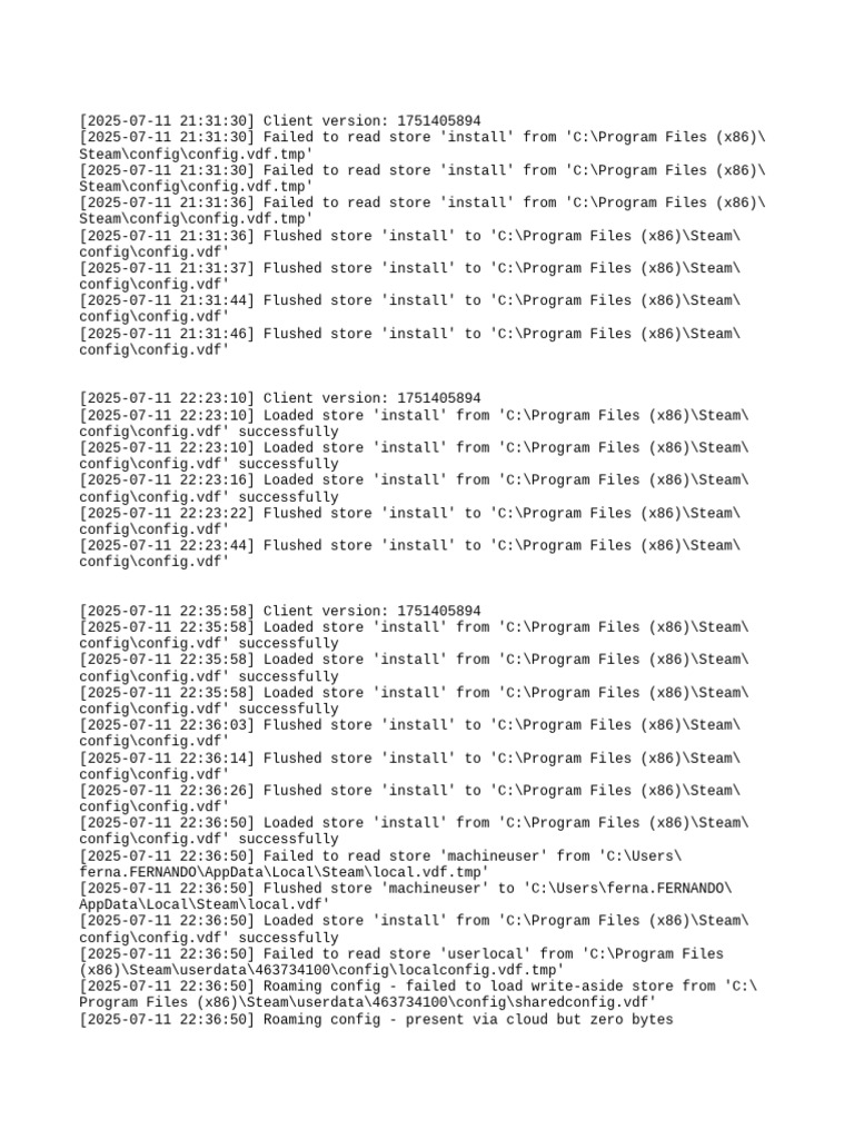 Configstore Log | PDF | Computer Architecture | Video Game Platforms